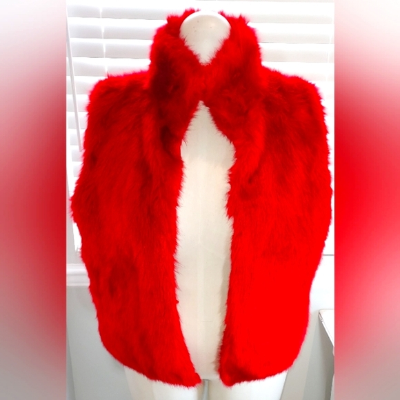 Ashley Stewart | Jackets & Coats | Ashley Stewart Racing Red Faux Fur ...